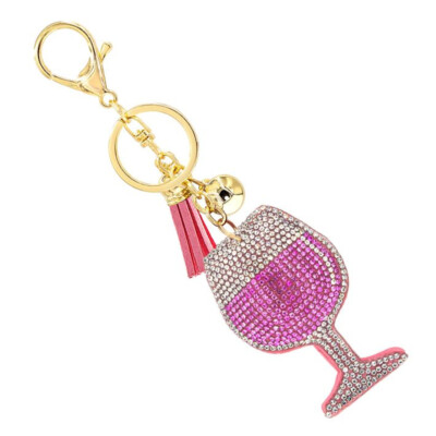 Bling Crystal Pink Cocktail Keychains | eBay