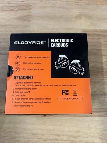 GLORYFIRE Bluetooth Shooting Ear Protection 26dB Electronic Silencer ...