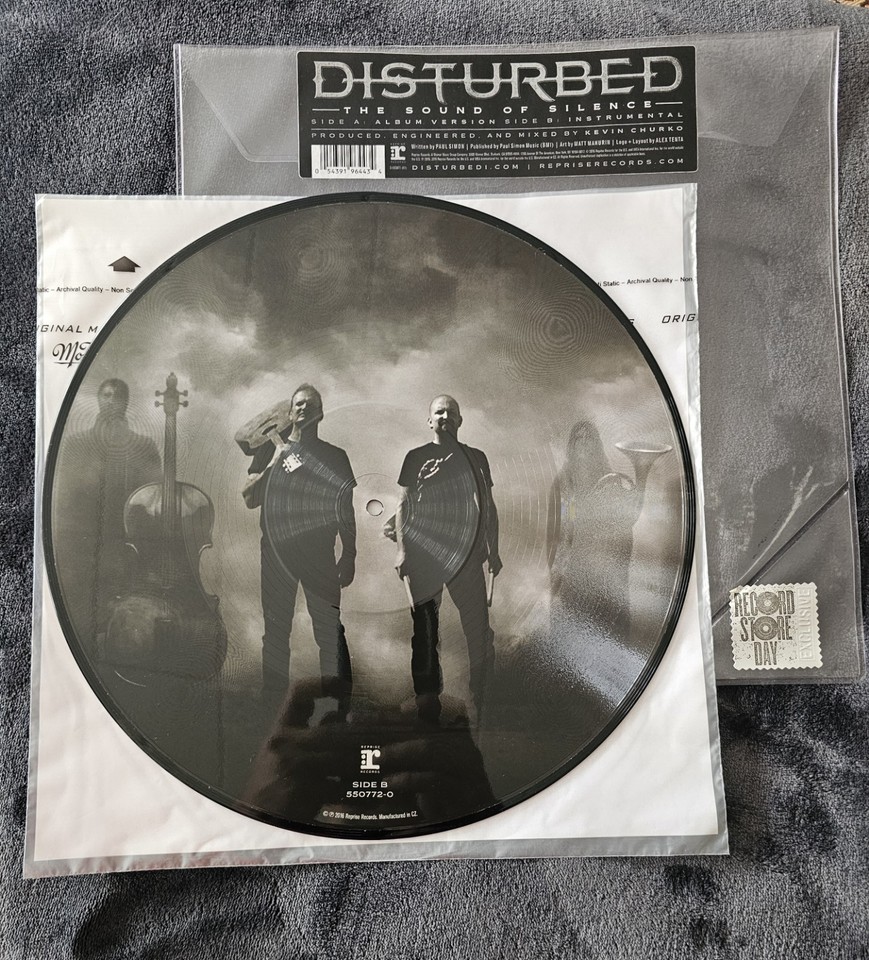 Disturbed - The Sound Of Silence RARE 12" PICTURE DISC LP RSD | eBay