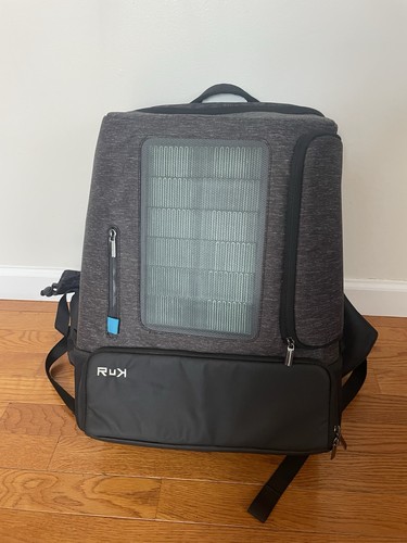 RUK Infinite Solar Pickle Ball Backpack Heather Grey And Black Solar ...