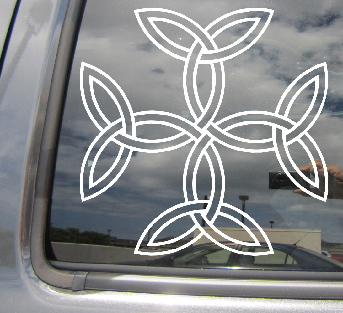 Celtic Triquetra Cross Trinity Knot Car Truck Bumper Vinyl Decal ...