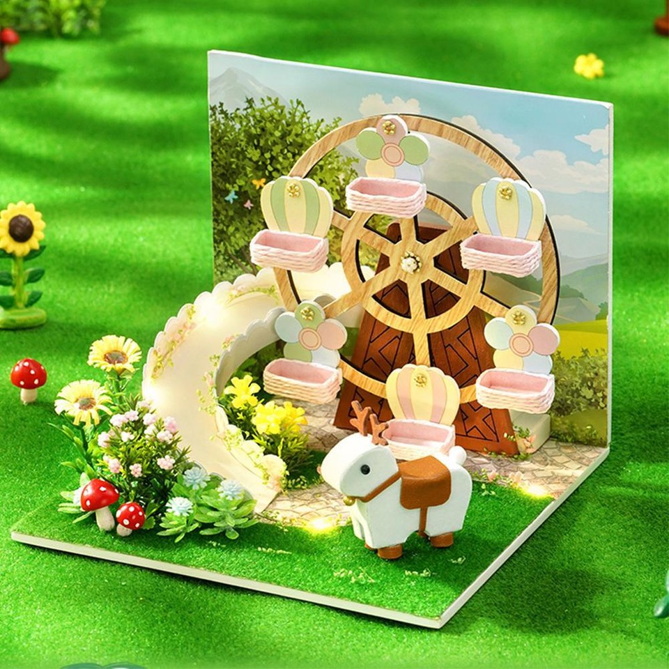 3d Building Model DIY House Miniature Self-assembly Special Gift D2P3 ...