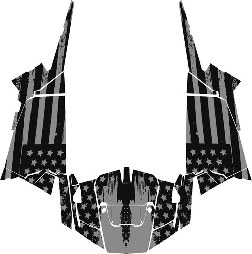 American Flag Design Decal Graphic Kit Wraps Scoop 2018 Polaris RZR 900 ...