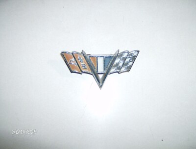 Chevrolet Fender Flag Emblem 1964-1967 3840318 Badge OEM Chevy | eBay