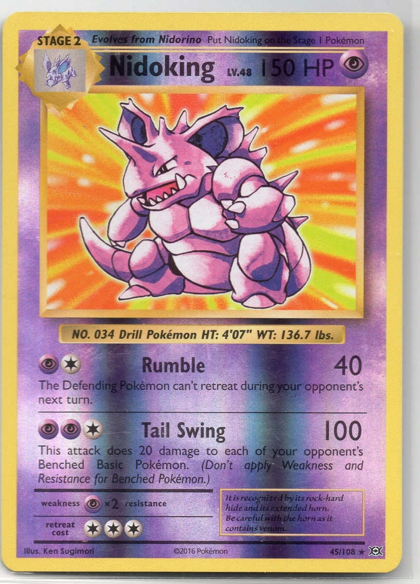 Nidoking Pokemon Card