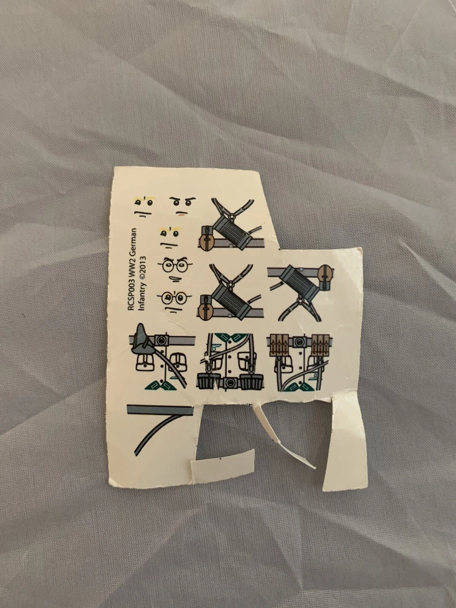 Lego Decals Ww2 Front And Back