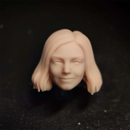 Blank 1/18 Scale Enid Sinclair Head Sculpt Unpainted Fit 3.75" Figure A ...