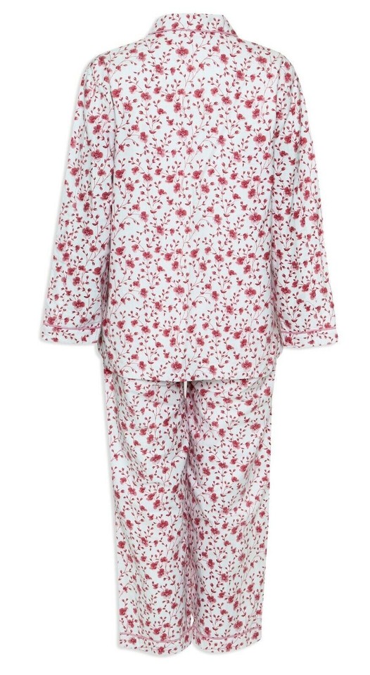 Ladies Brushed 100% Cotton Warm Winceyette Pyjamas Nightwear Sleepwear ...