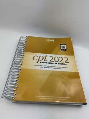 CPT 2022 Professional Edition by American Medical Association (Spiral ...