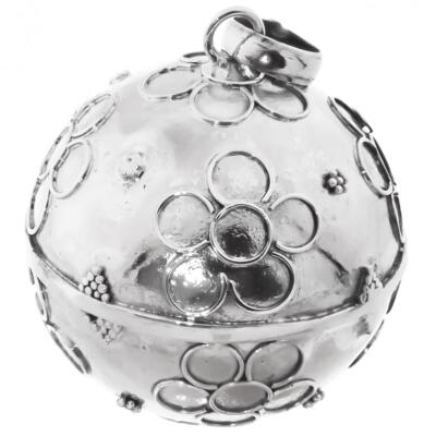 925 Sterling Silver Large Harmony Ball Chime Round Bali Sterling ...