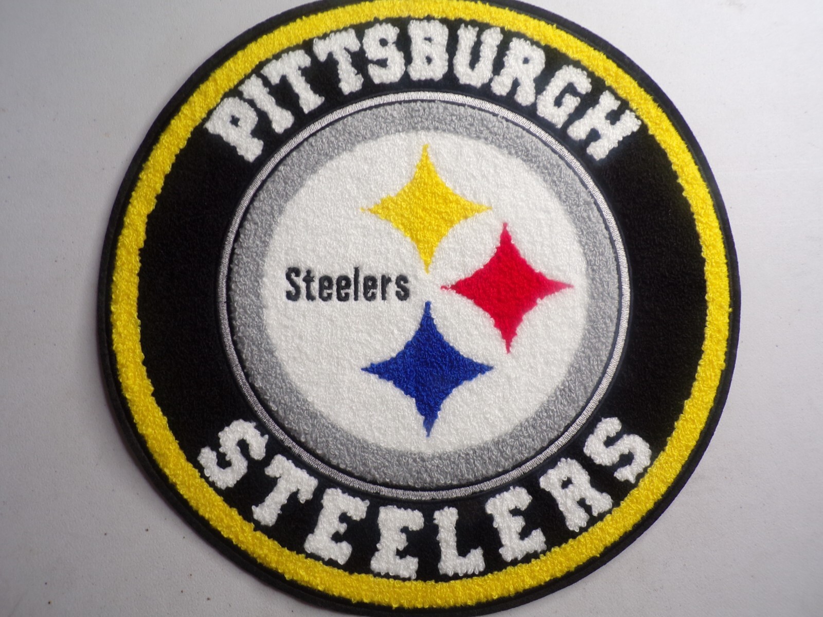 Exclusive Pittsburgh Steelers Stitch Work Iron on Patch 11 inch | eBay