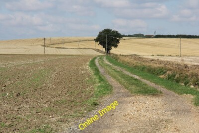 Photo 6x4 Obthorpe farmland Obthorpe Lodge Farm track and harvested ...