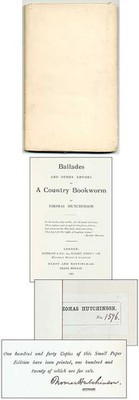 Thomas HUTCHINSON / Ballades and Other Rhymes of A Country Bookworm 1st ...