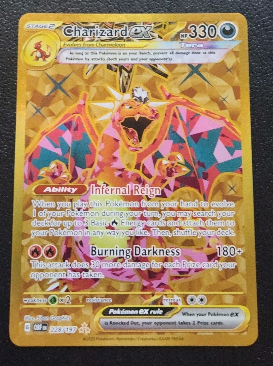 Charizard ex 2023 Scarlet & Violet: Obsidian Flames #228/197 Hyper Rare ...