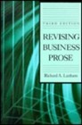 REVISING BUSINESS PROSE By Richard A. Lanham *Excellent Condition ...