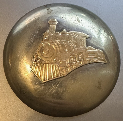 * 18/S Pocket Watch Case Back Engraved Gold LOCOMOTIVE | eBay