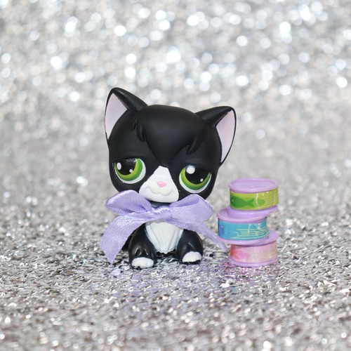 RESERVED FOR ARPARK_68 Littlest Pet Shop AUTH LPS #55 Black Angora Cat ...
