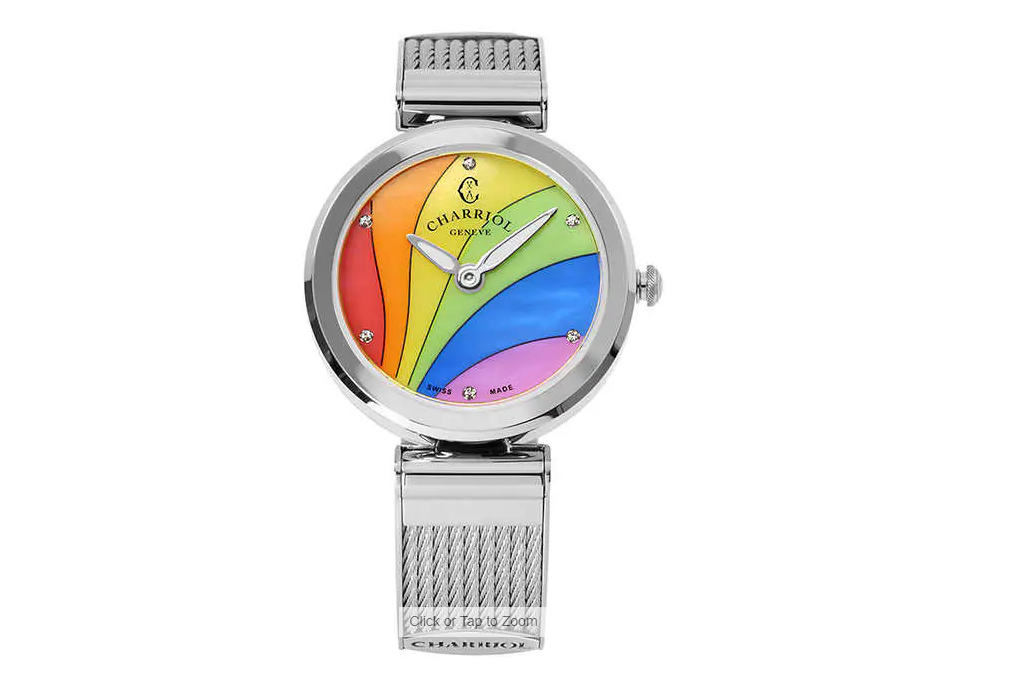 CHARRIOL Forever Rainbow Mother-of-Pearl Dial Ladies Watch FE32.101.032 ...