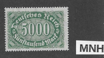 MNH stamp 5000 Marks Scott #208 Weimar German Republic Issued 1923 | eBay