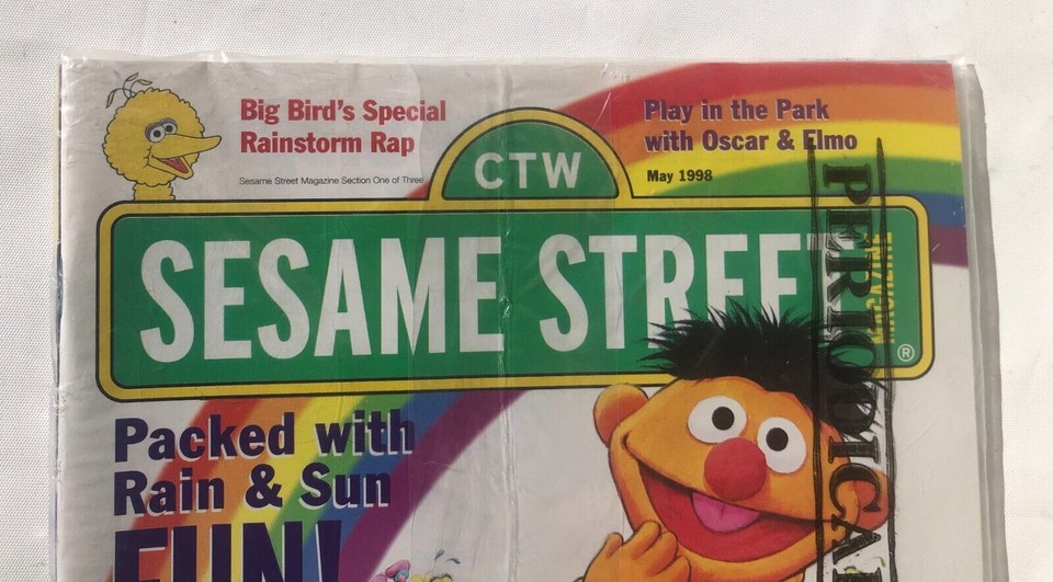 Vintage CTW Sesame Street Magazines/Parents 1998 May Lot of 3 Sections ...