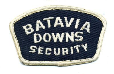Batavia Downs Racetrack Security patch - Horse Racing New York NY ...