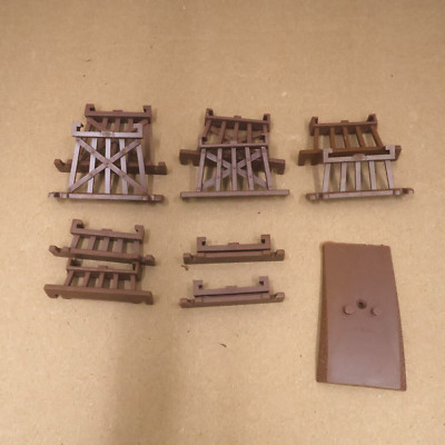 Vintage HO Scale Trestle Parts and Pieces Set Unbranded Brown Plastic ...