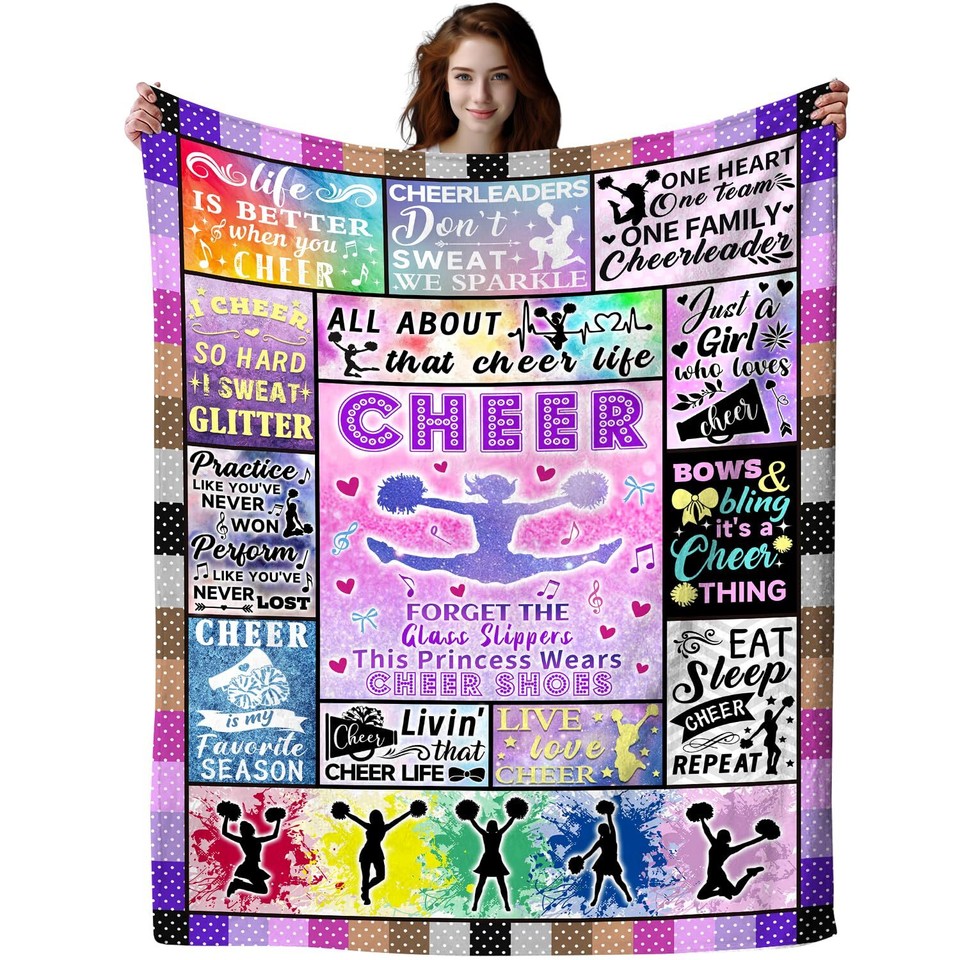 Cheerleader Gifts Blanket Cheer Merch Throw Blanket Cheerleading Gifts ...
