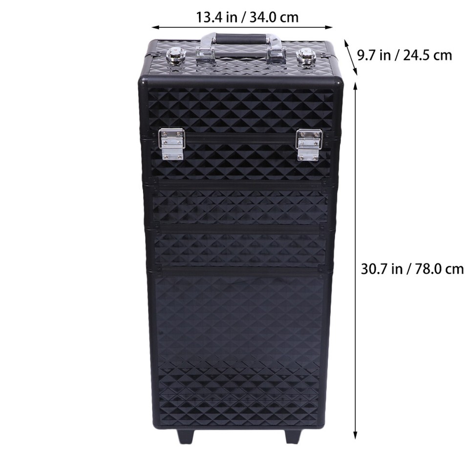 Vanity Beauty Makeup Case Trolley Cosmetic Nail Technician Storage Box ...