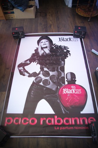 PACO RABANNE KATE MOSS 2000's Original Fashion Poster Rolled French ...