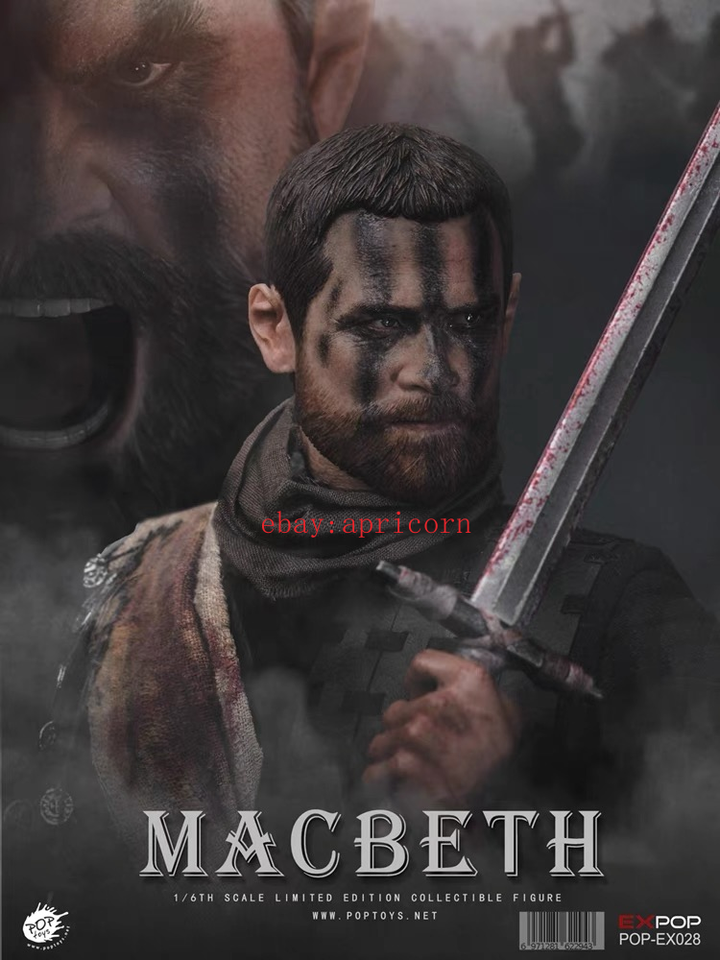 POPTOYS EX028 Macbeth 1/6 Action Figure Model Collectible 2 Head Boy ...