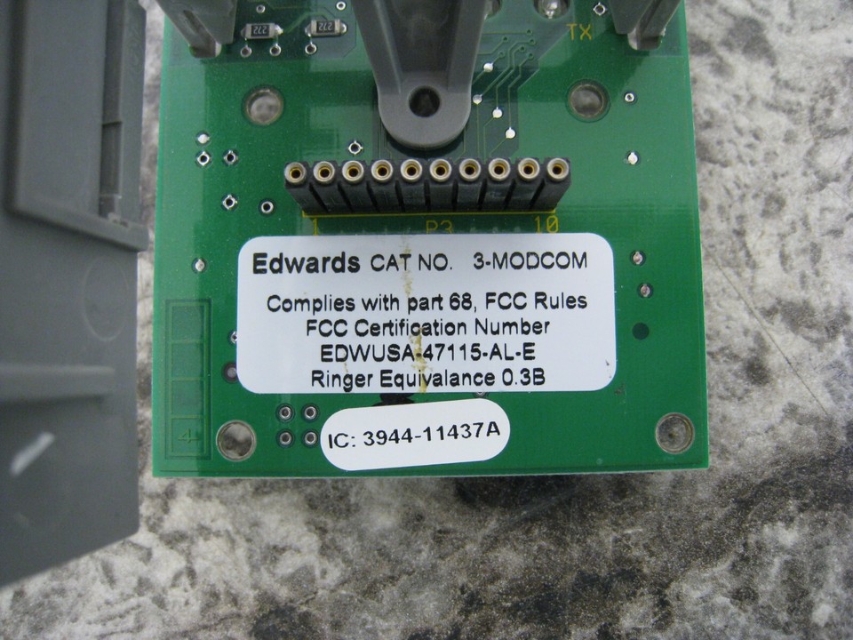 Edwards EST 3-MODCOM EST3 Fire Alarm DACT Modem / Dialer Communicator ...