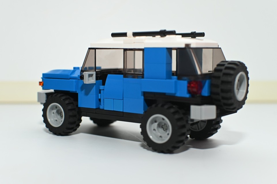 Toyota FJ Cruiser Blue Overlander Model Compatible Built with LEGO ...