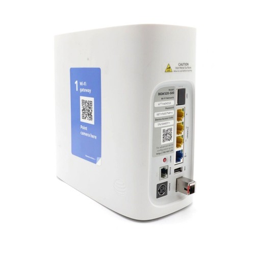 AT&T BGW320-500 LOT OF 4 FIBER OPTIC WIRELESS GATEWAY MODEM AND ROUTER ...