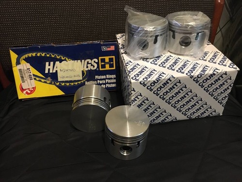 MG Midget Spitfire 1500 0.020 9:1 Flat Top County Pistons and Hastings ...