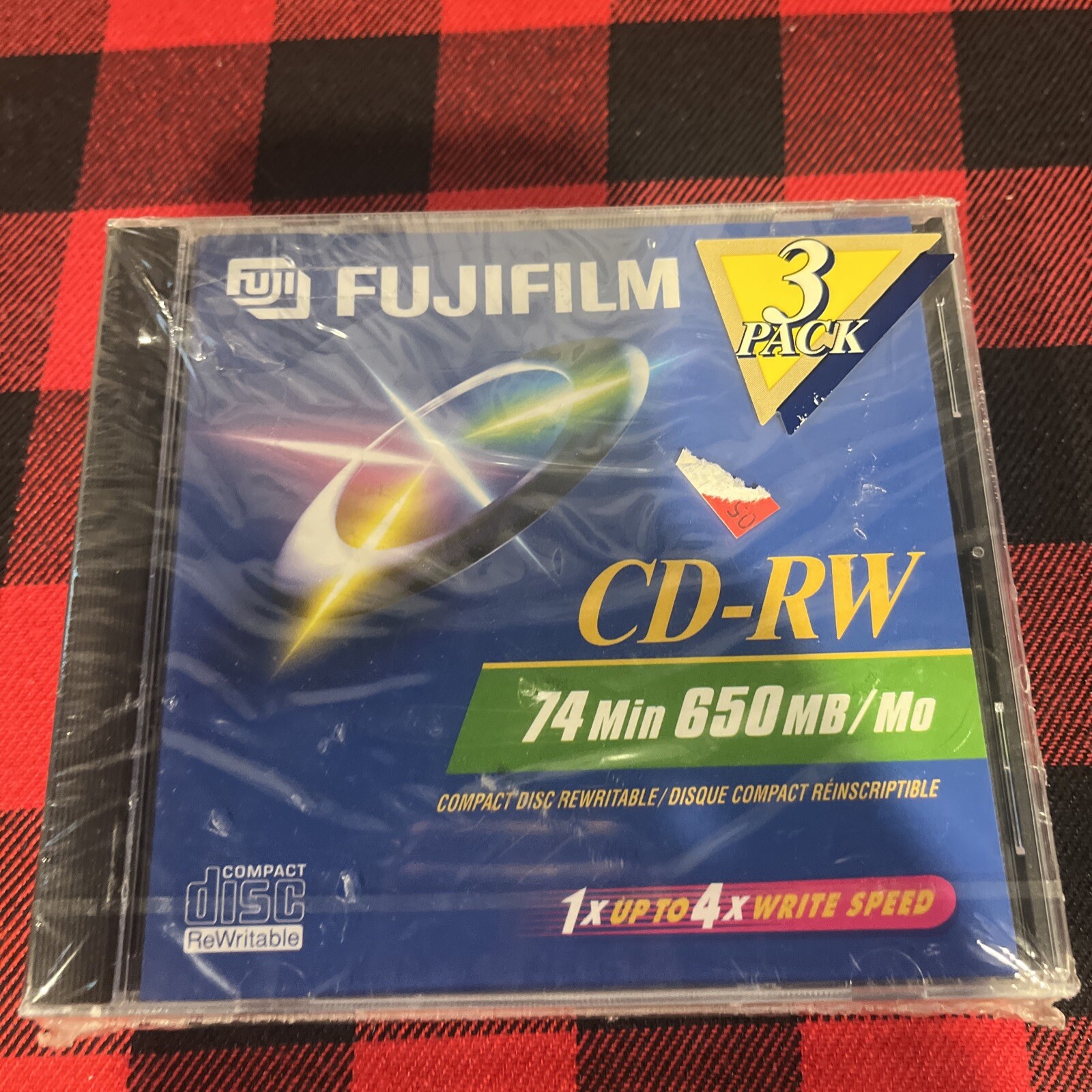 FujiFilm 3-Pack of 74-Minute • 650 MB CD-RW Compact Discs ~ Brand New ...
