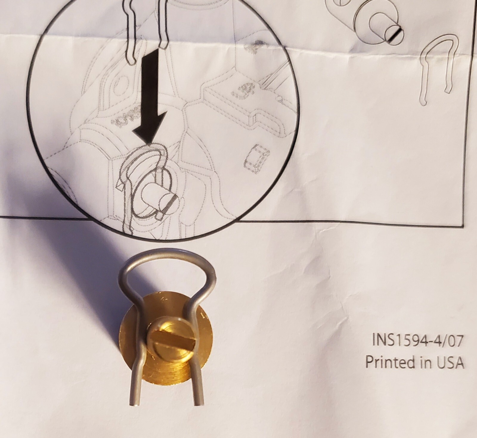 NEW Moen 136123 Hardware Service Stop Kit Posi - Temp Valve Spring ...