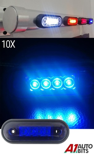 Flush Blue Led Marker Light Lamp Curved Surface Fit For Kelsa Bar 12V ...