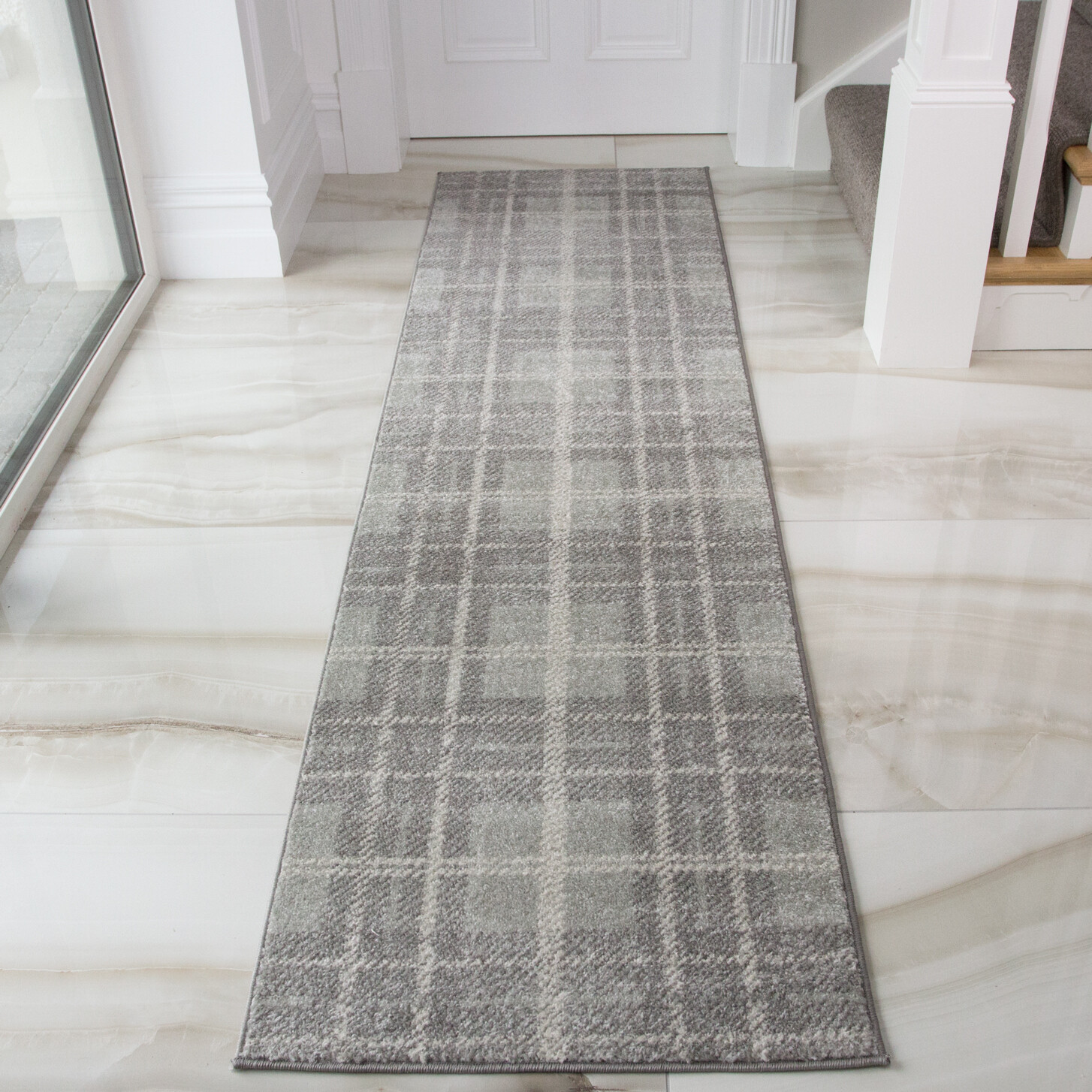 Grey Runner Rugs Hallway Kitchen Long Carpet Runner Mats Best Selling ...