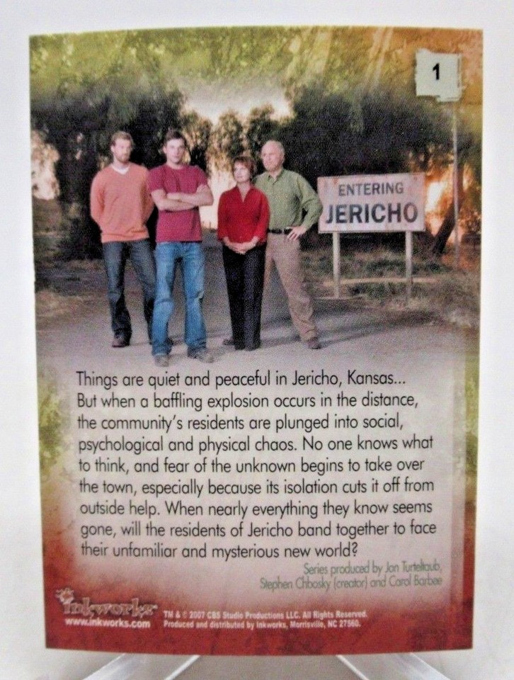 2007 Inkworks Jericho Season One Premium Trading Card #1 Entering ...