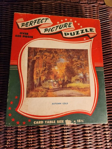 Vintage Perfect Picture Puzzle Autumn Gold Number 29w, 19.5x 15.5 ...