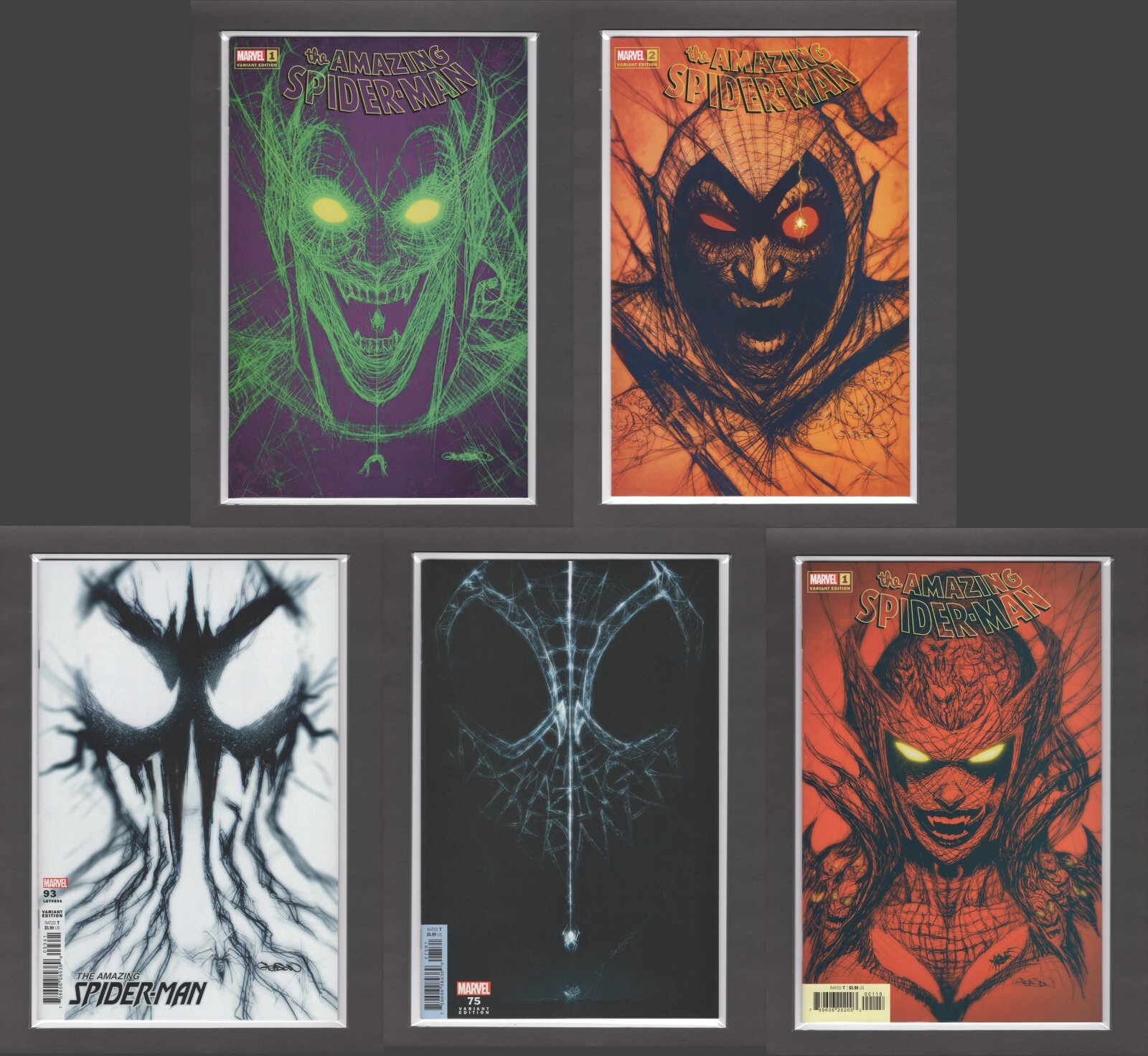 Amazing Spiderman Patrick Gleason Webhead Variant Set Lot Green Goblin ...