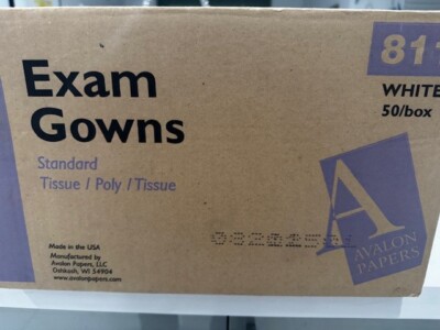 AVALON STANDARD PATIENT GOWNS #50 POLY/TISSUE | eBay