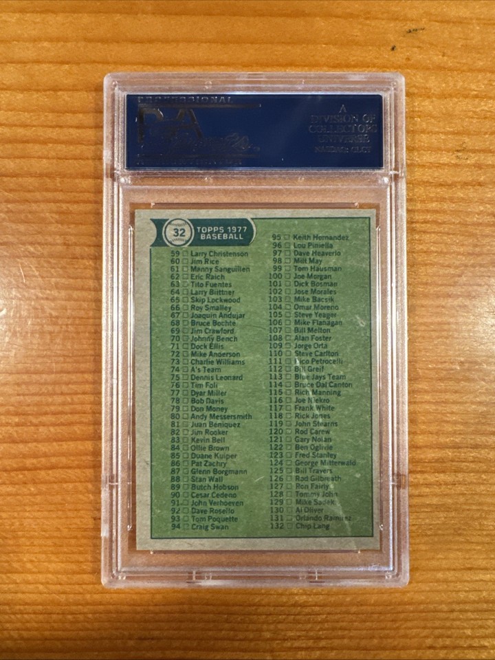1977 Topps Baseball Checklist 1-132 #32 - PSA 6 EX-MT | eBay