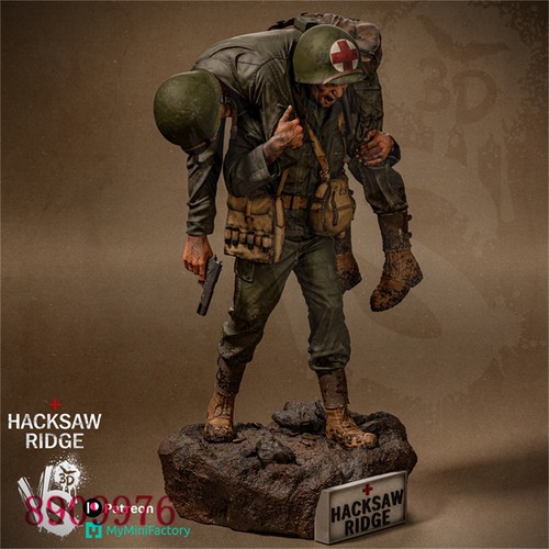 Hacksaw Ridge 3D Printing Figure Unpainted Model Sculpture GK Blank Kit ...