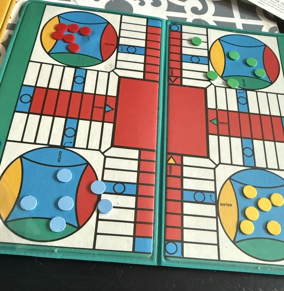 PASSPORT PACHISI GAMES TRAVEL POCKET BOARD GAME + Extra passport Game ...