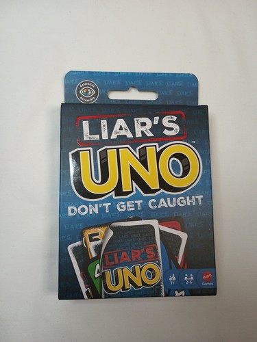 LIAR'S UNO Card Game "Trust No One" NEW. Mattel. Bluff. Strategy New ...