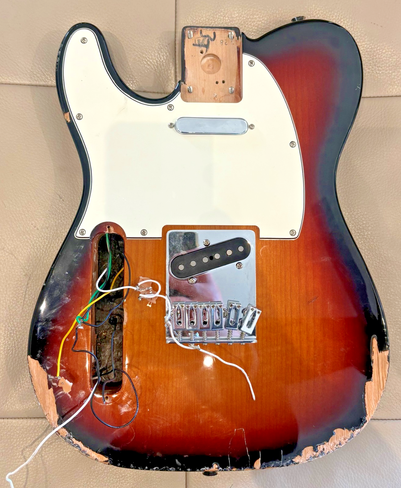 Fender MIM Telecaster Loaded Lefty Body from Broken Guitar AS IS | eBay