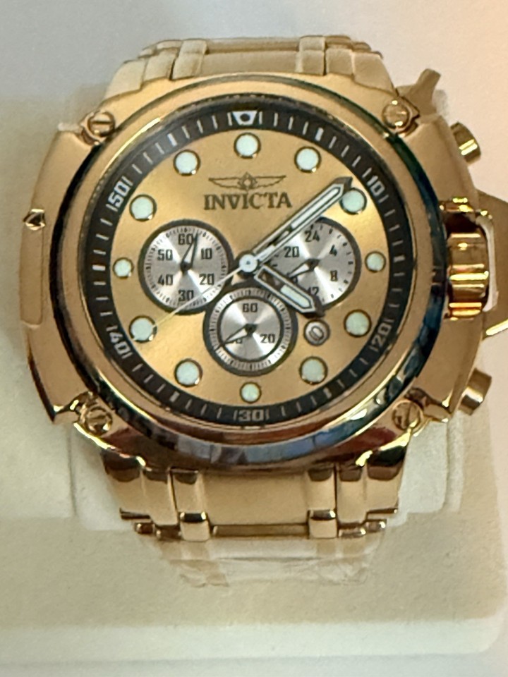 Invicta Coalition Forces Men's Watch - 60mm, Gold With Abalone Case | eBay