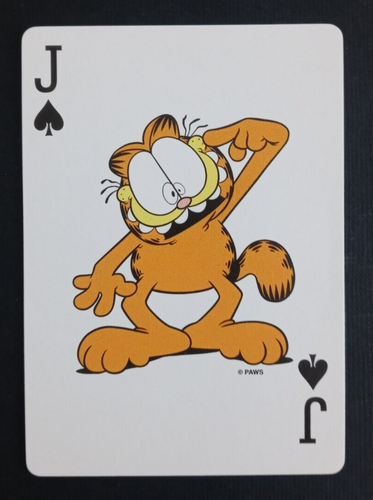 Hoyle Garfield and Friends Playing Card Garfield Jack Spades | eBay