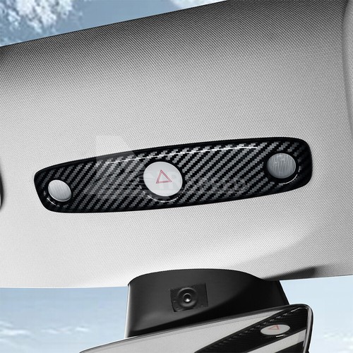 Car Reading Light Cover Trim ABS Carbon Texture for Tesla Model 3 ...